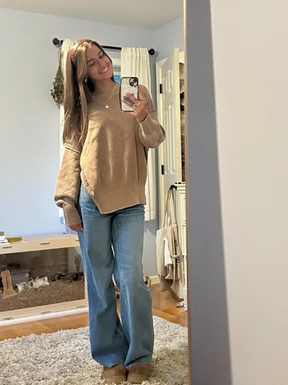 aerie | Sweaters | Aerie Womens Brown And Tan Jumper | Poshmark